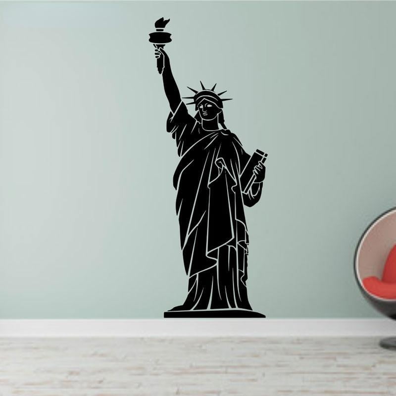 Statue Of Liberty New York Attraction Vinyl Wall Sticker Vinyl Home ...