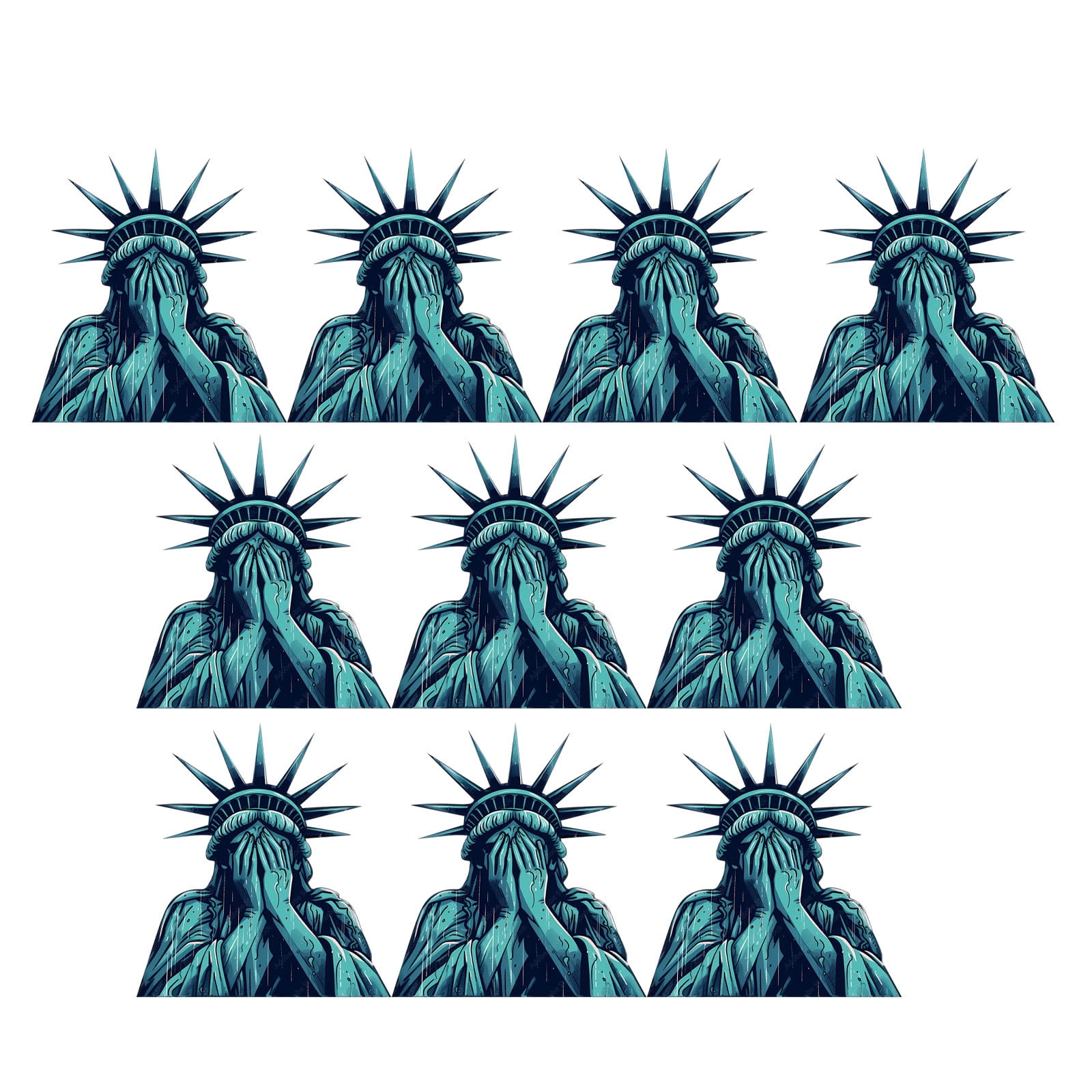 Statue Of Sticker Decal Equality Lady Car Bumper Sticker - Walmart.com