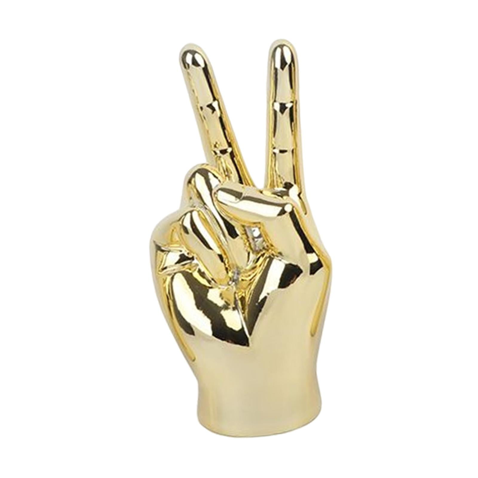 Statue Sculpture,Hand Finger Gesture Statues Figurines,Creative Modern ...