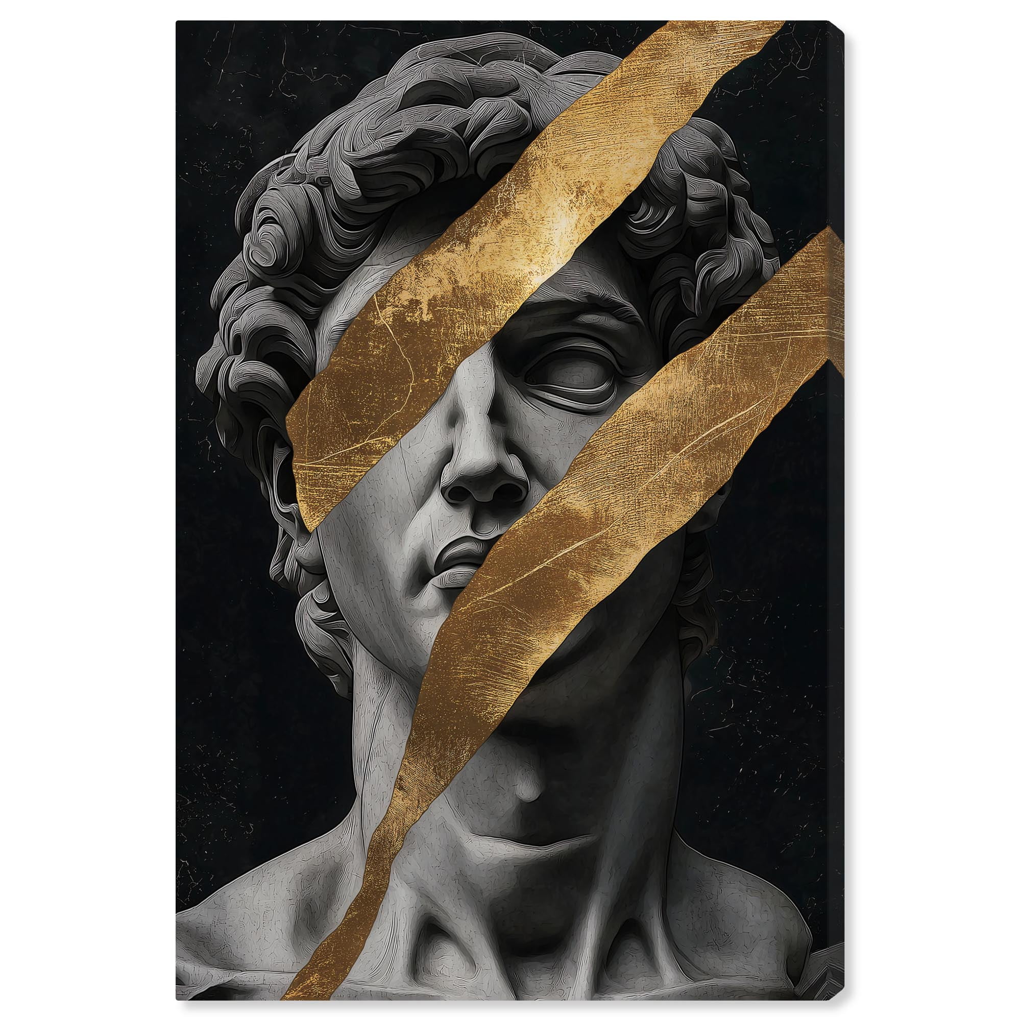 Statue Statues I Canvas Mancave Art by Art Remedy, Gallery Wrapped, 24 ...