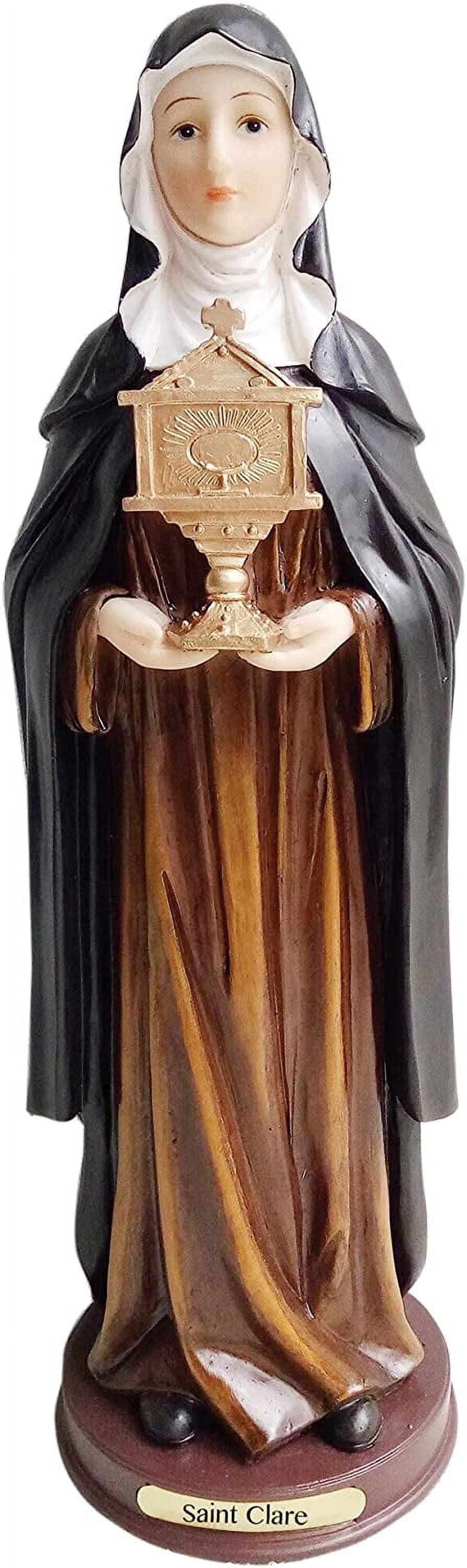Statue Supplier Saint Clare Statue Santo Clair Estatua (6 Inches), Gold ...