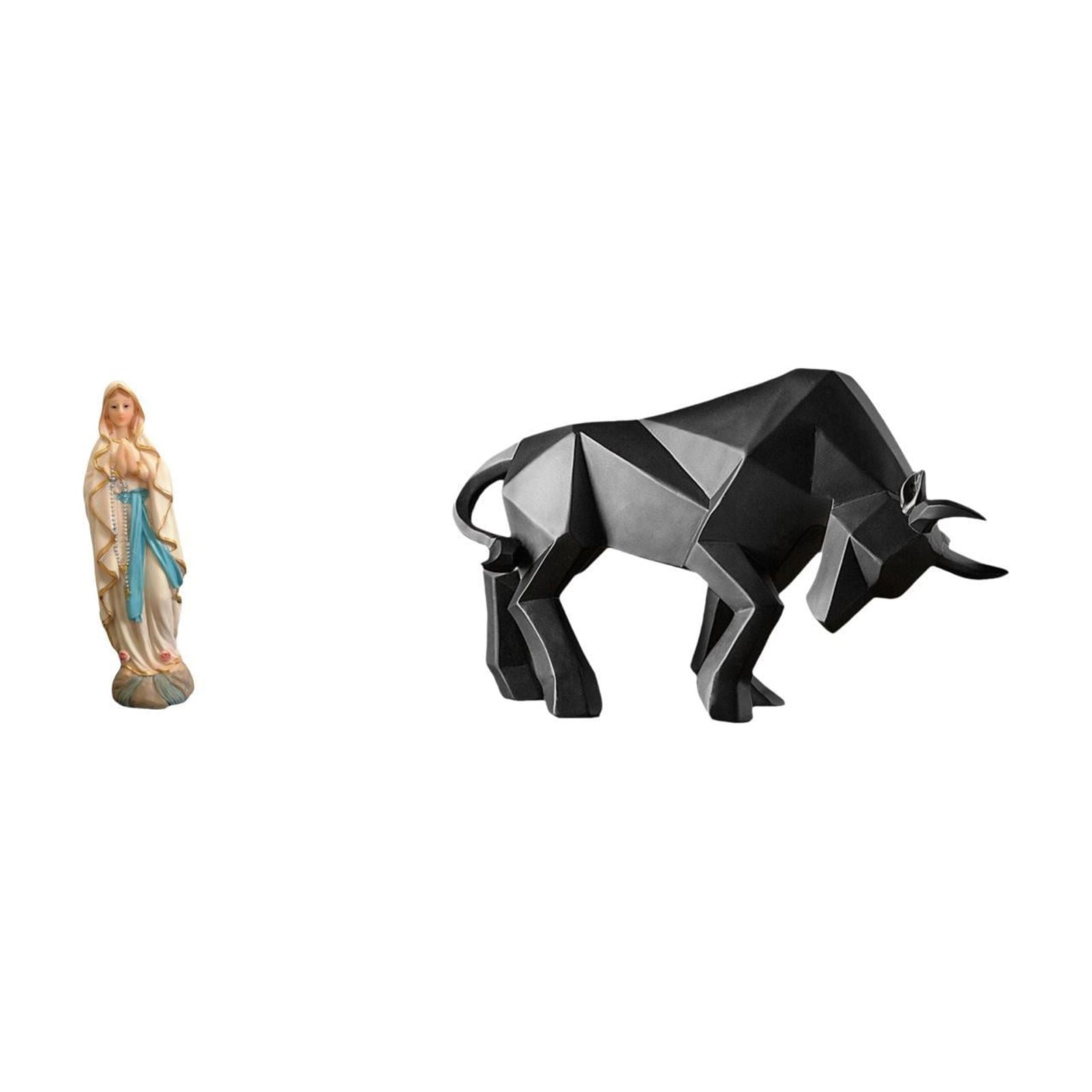 Statue Virgin Mary Bull Resin Material Modern Artwork Decorative ...