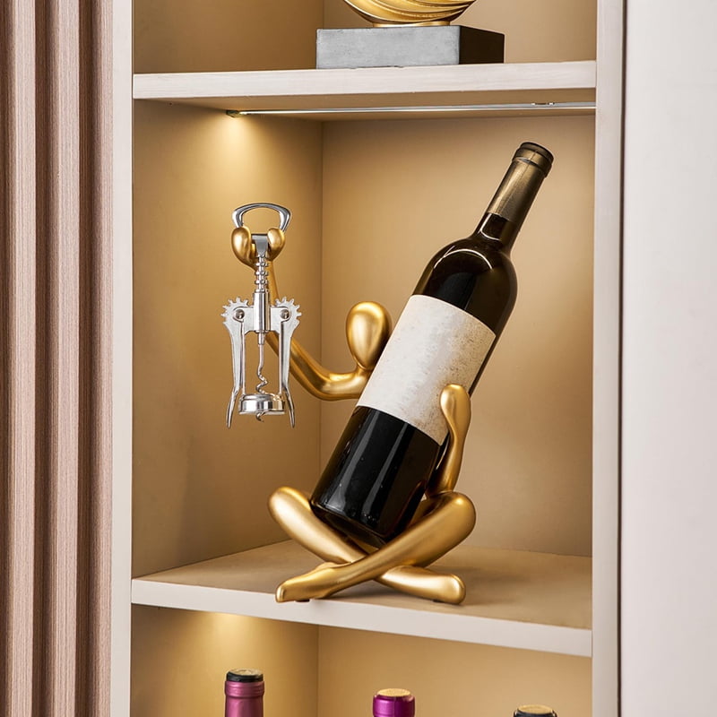 Statue Wine Bottle Rack Suitable for Countertop Wine Bottle Holder Wine ...