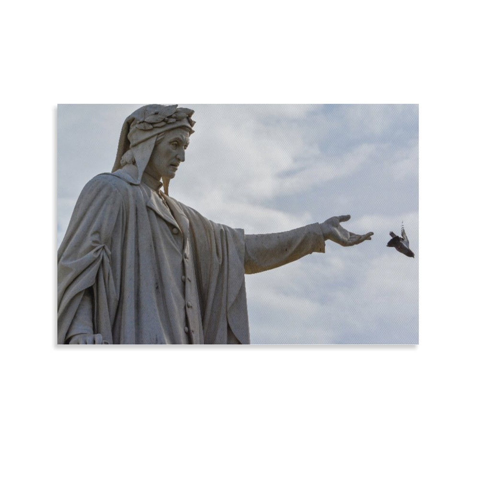 Statue of Dante Alighieri Canvas Art Poster And Wall Art Picture Print ...