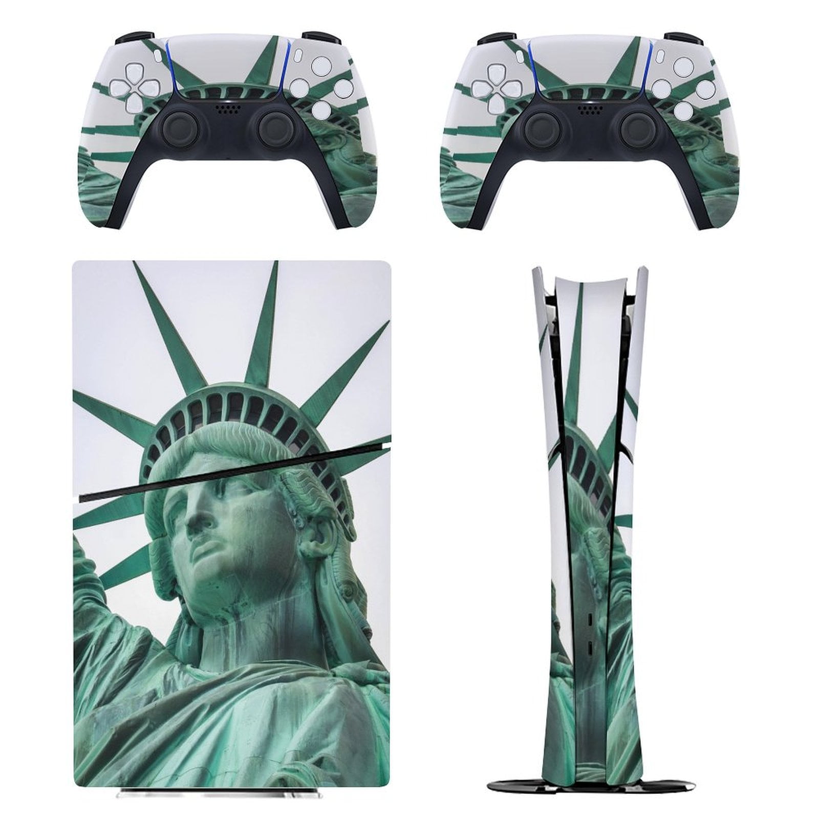 Statue of Liberty, Close Up PS5/PS5 Slim Digital Disc Skin Sticker For Console And Controller ...