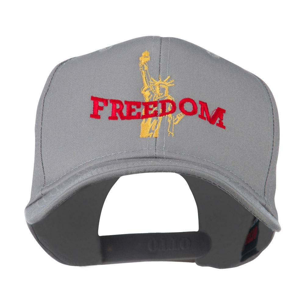 Statue of Liberty Freedom Embroidered Cap - Grey OSFM - Walmart.com