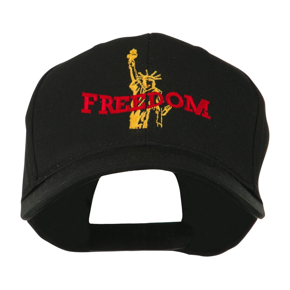Statue of Liberty Freedom Embroidered Cap - Navy OSFM - Walmart.com