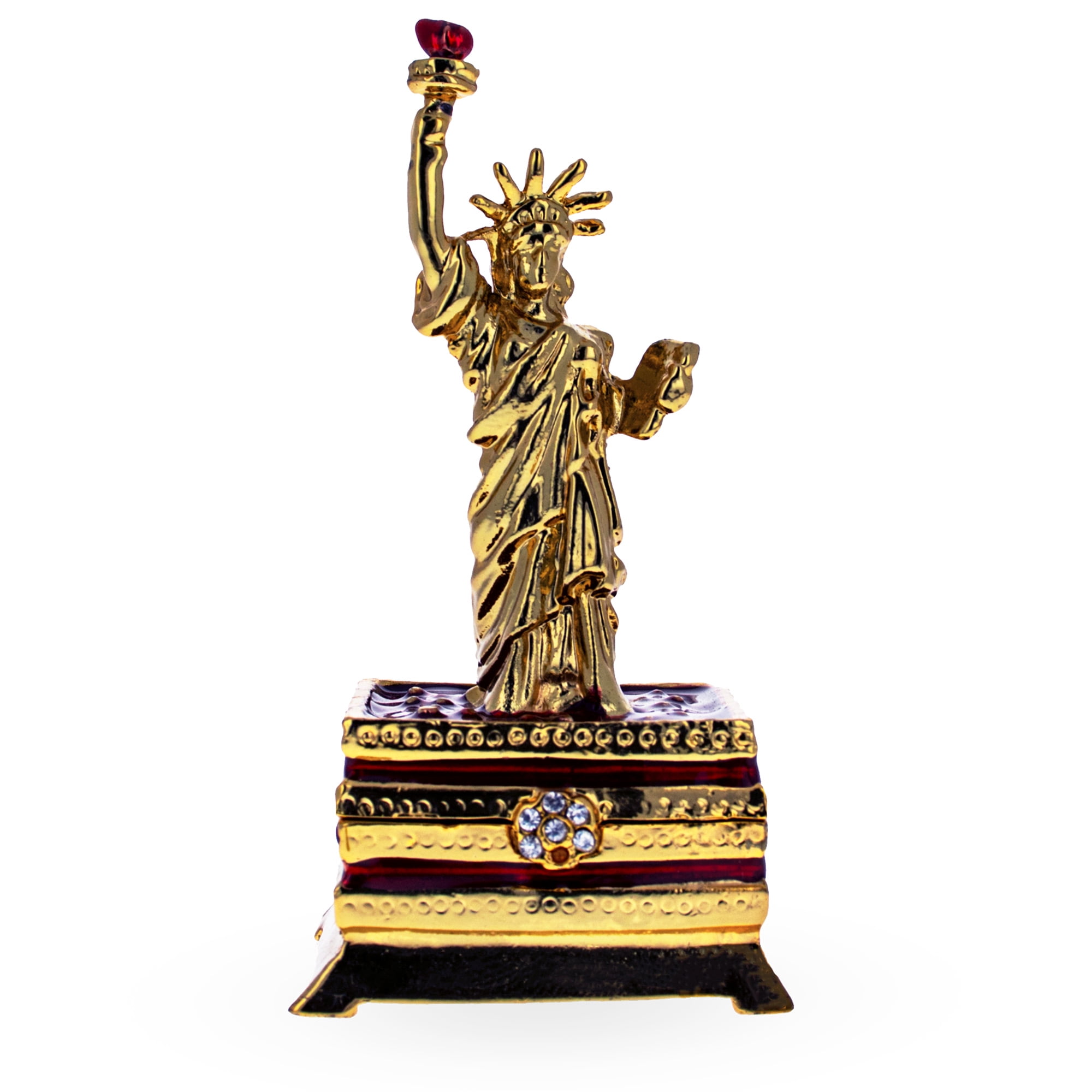 Statue of Liberty Jeweled Trinket Box Figurine - Walmart.com
