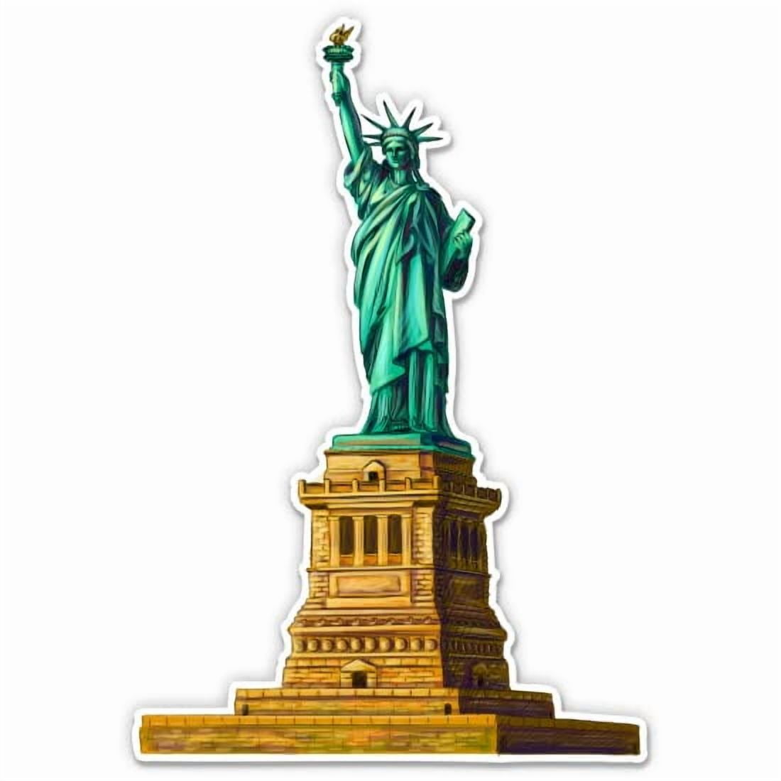 Statue of Liberty New York City NYC - 12" Vinyl Sticker Waterproof ...