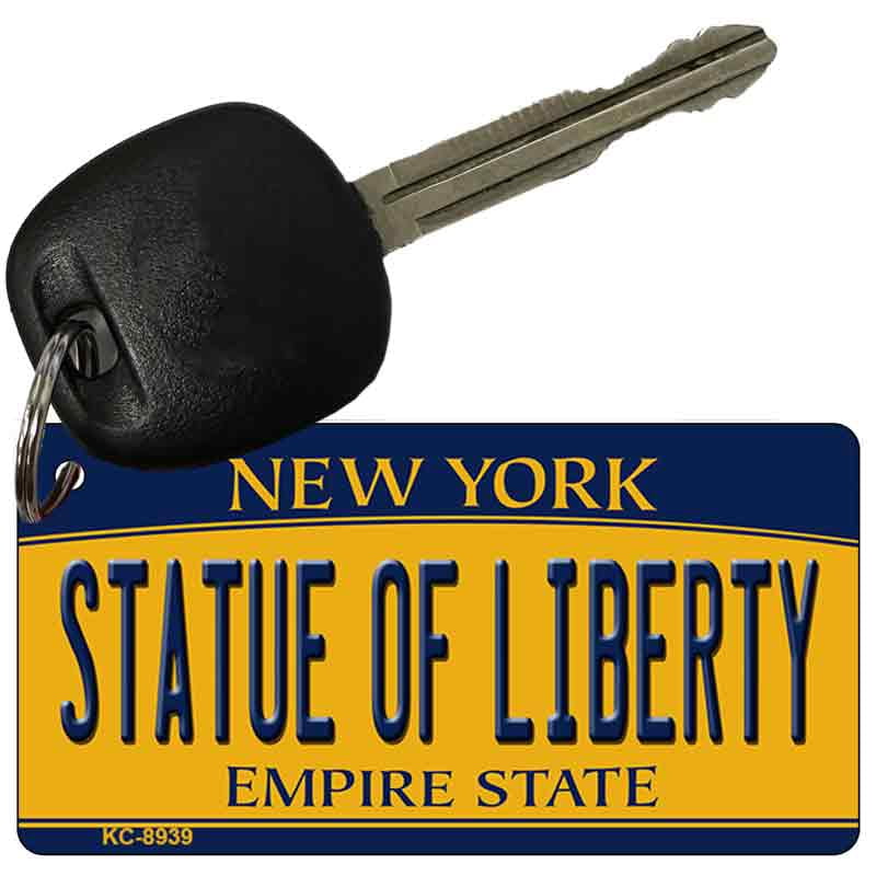 Statue of Liberty New York State License Plate Tag Key Chain KC-8939 3 ...