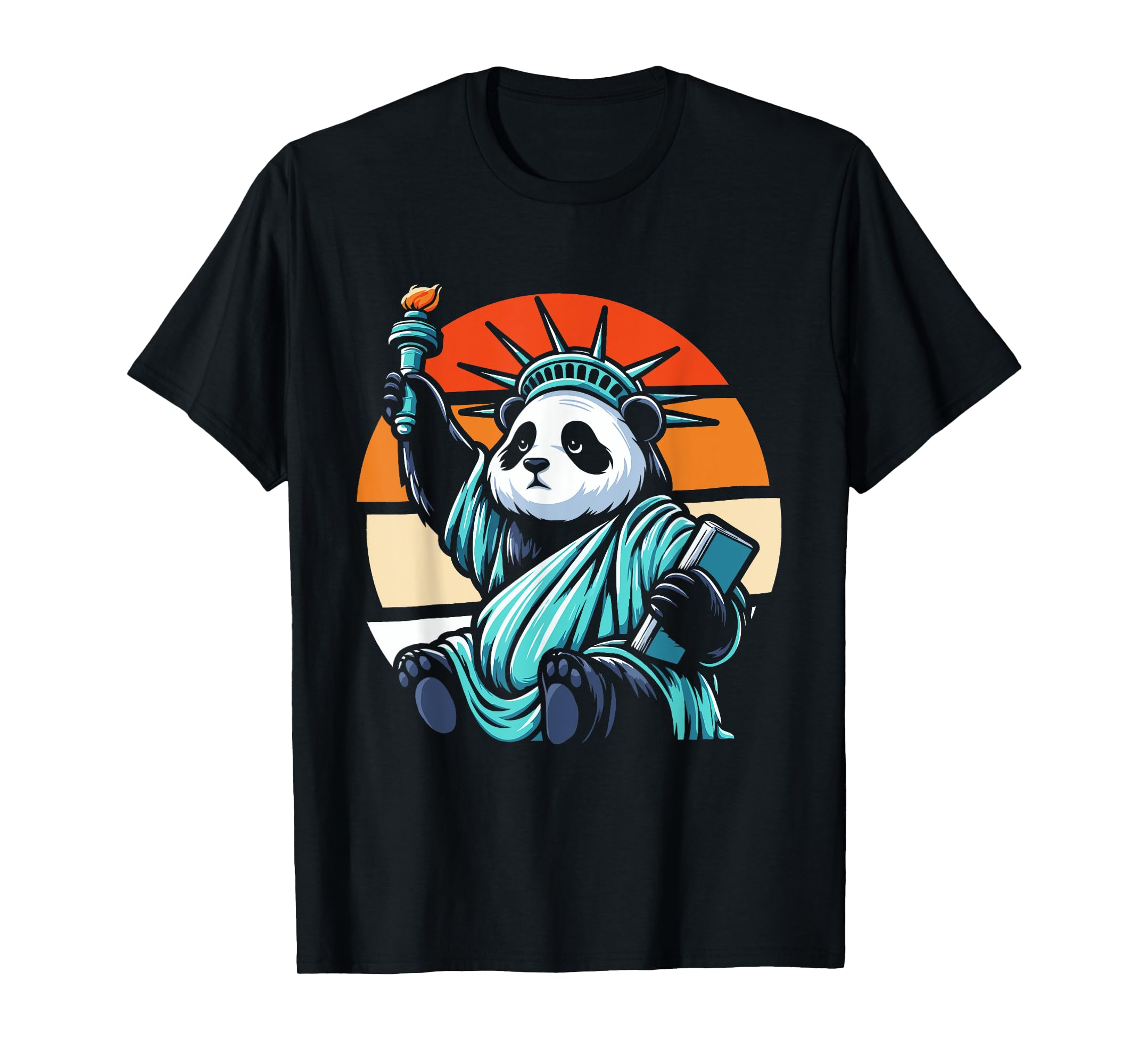 Statue of Liberty Panda New York T-Shirt - Walmart.com