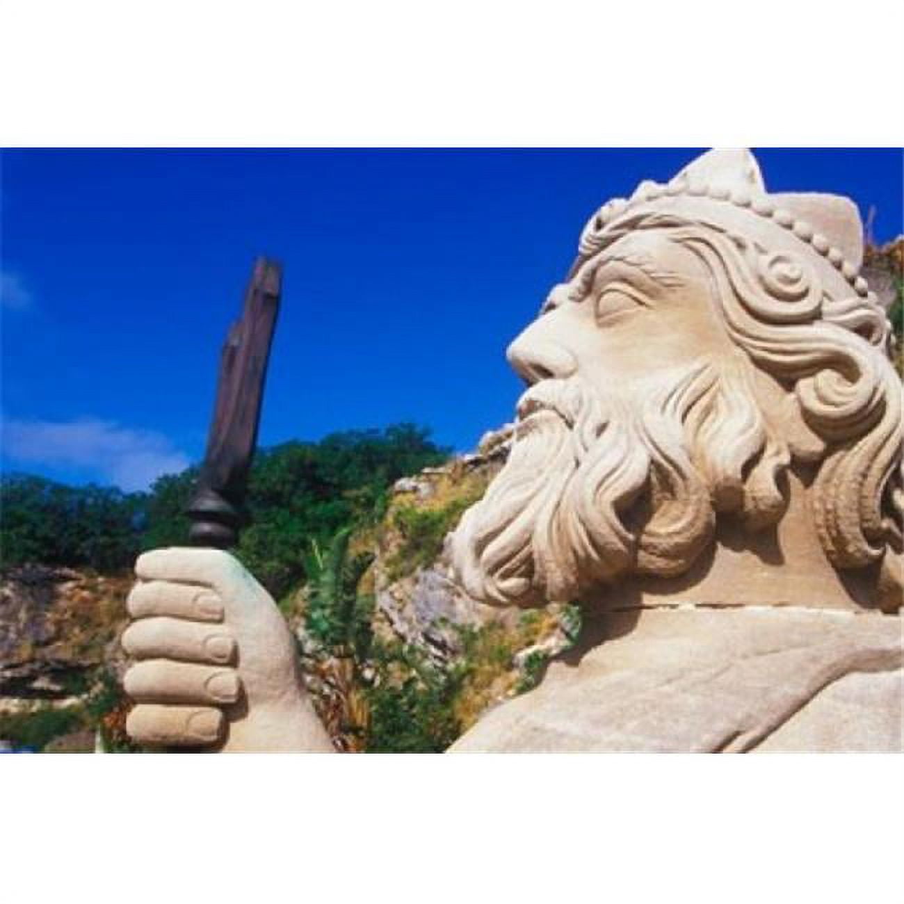 Statue of Neptune in Bermuda Maritime Museum Royal Naval Dockyard ...