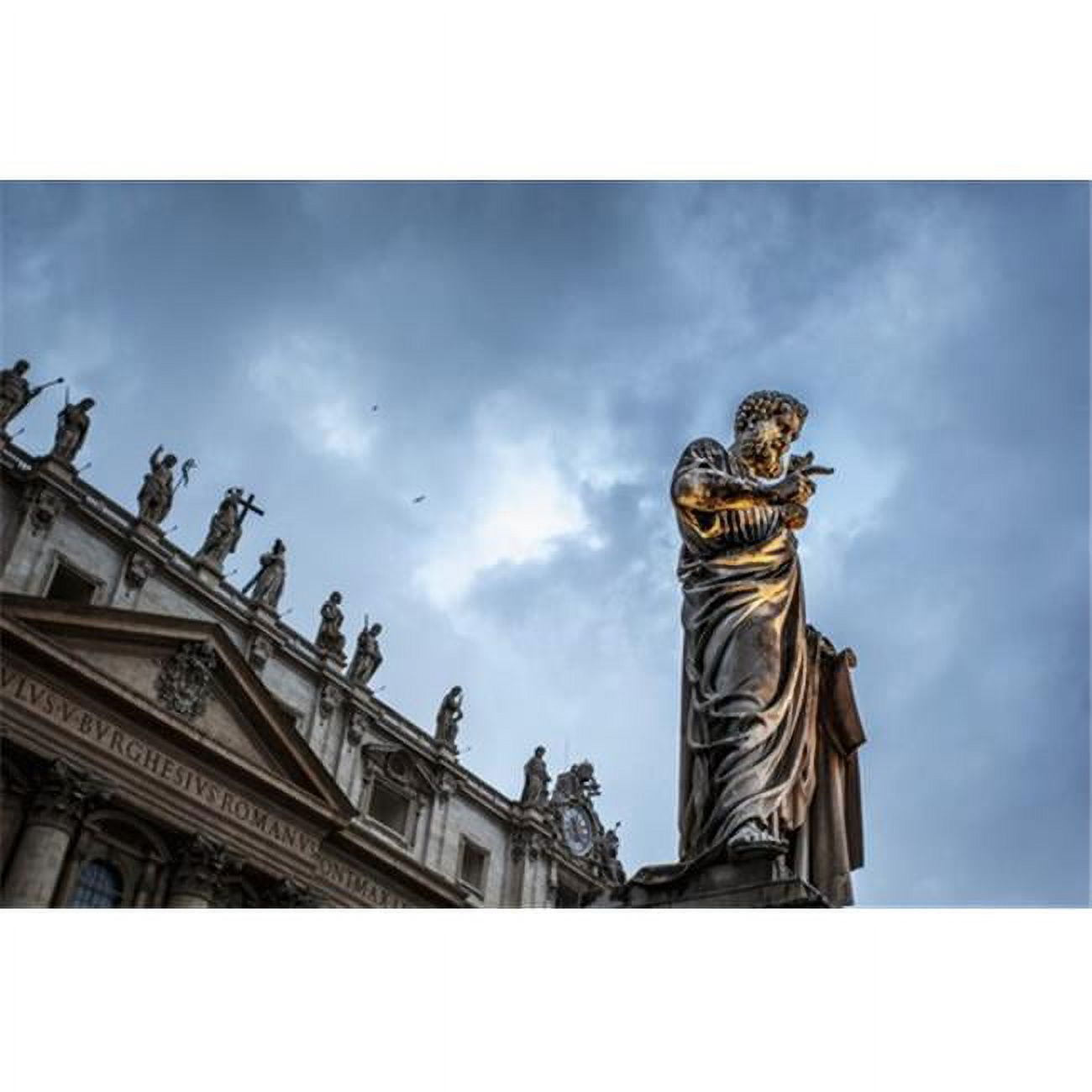 Statue of Peter At Saint Peters Basilica - Rome Italy Poster Print by ...