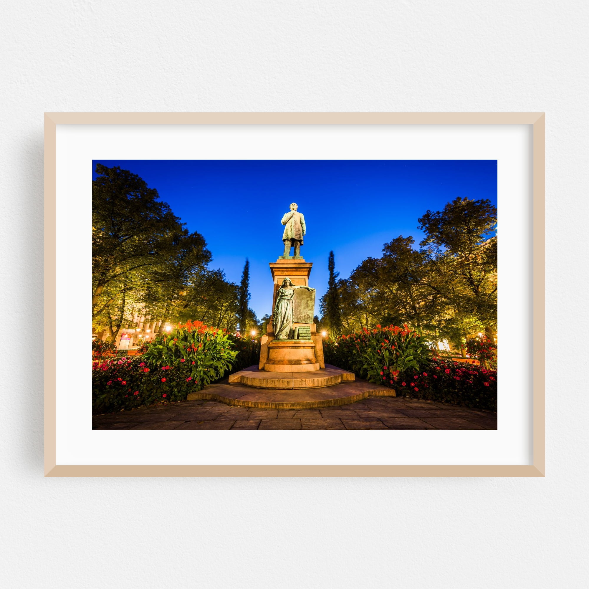 Statue of Runeberg at Esplanadi Park - Helsinki Finland Photography Oak ...
