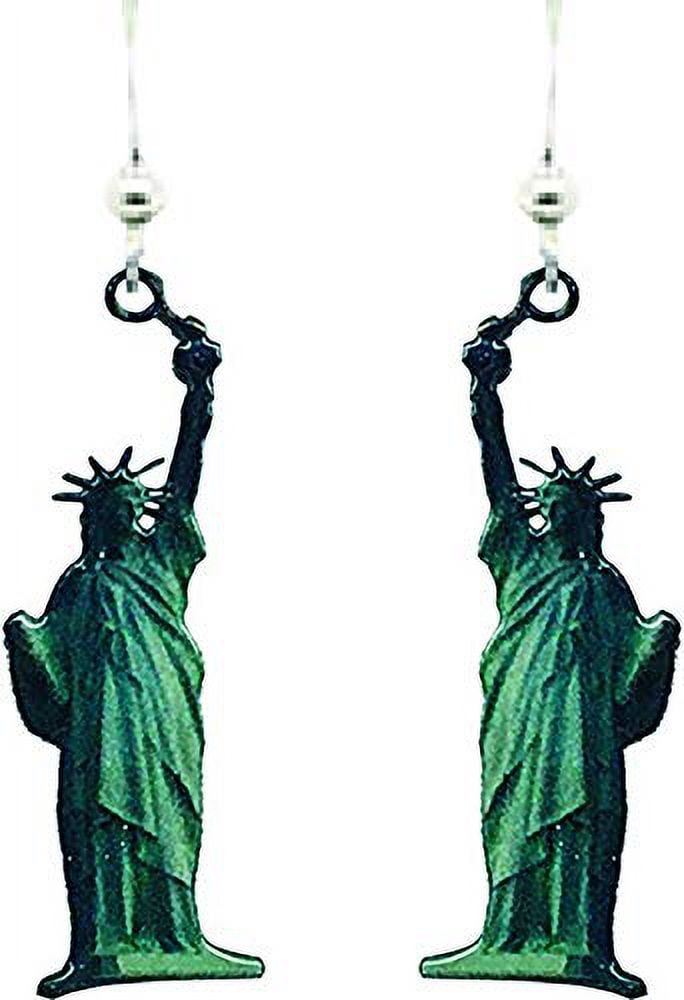 Statue of liberty Earrings by d'ears Non-Tarnish Sterling Silver French ...