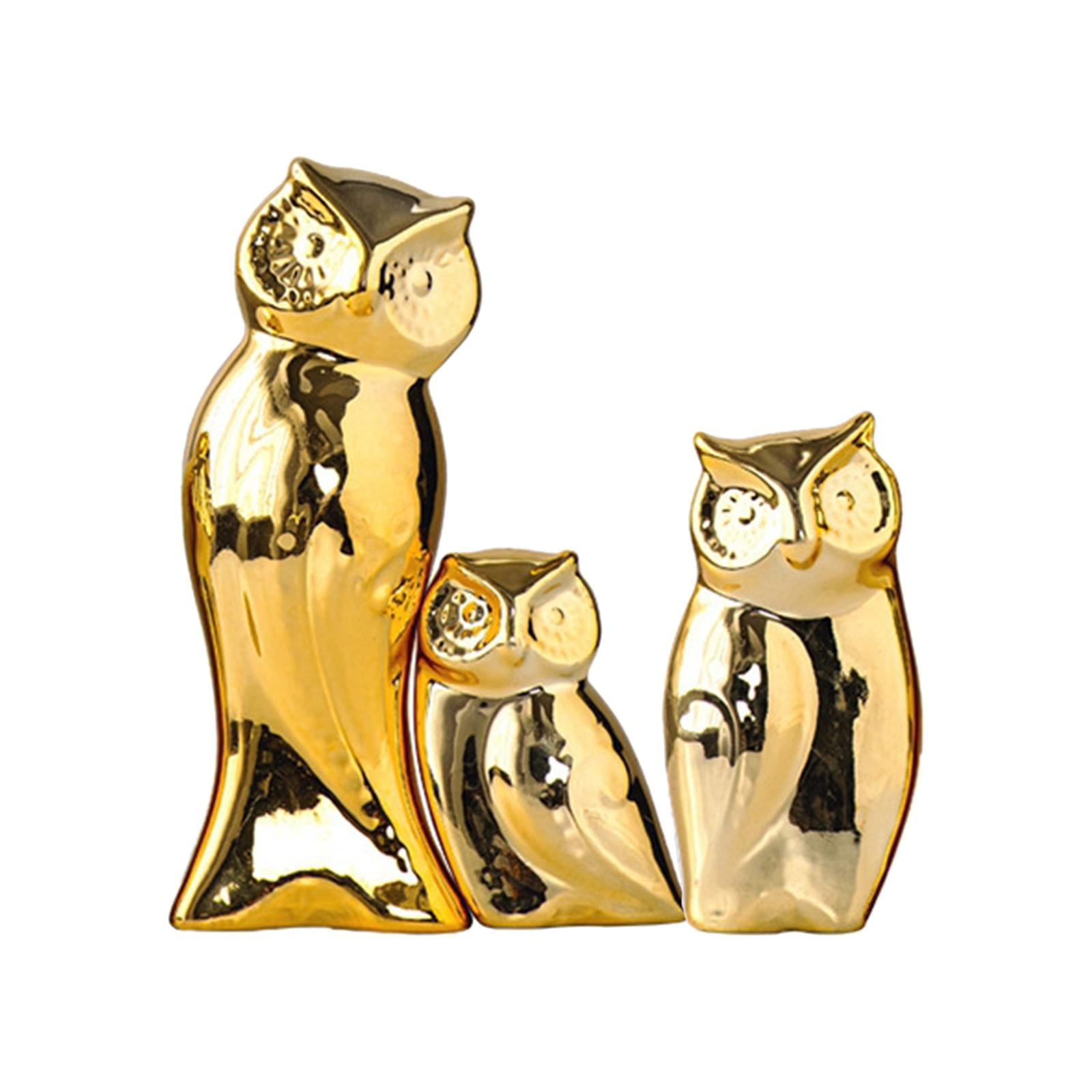 Statues Desk Ornaments Nordic Tabletop Owl Figurines Animal Statues ...