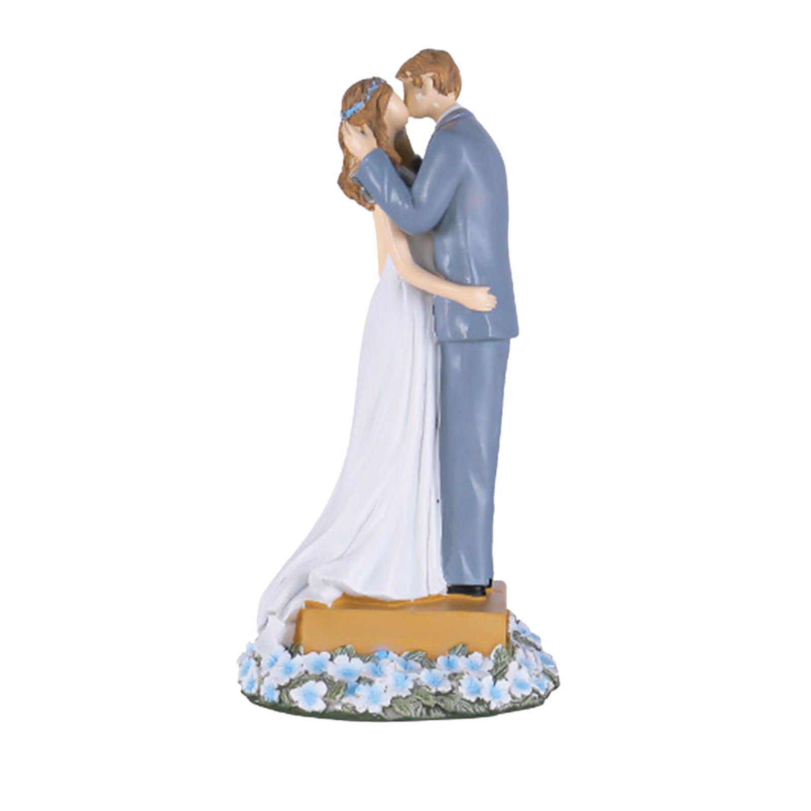 Statues for Home Decor, Newlyweds Kissing Figurine Wedding Decorations ...