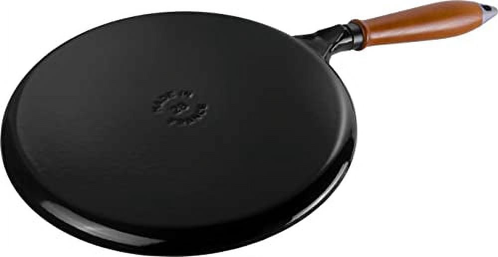 Staub Cast Iron 11-inch Crepe Pan with Spreader & Spatula - Matte Black - Walmart.com
