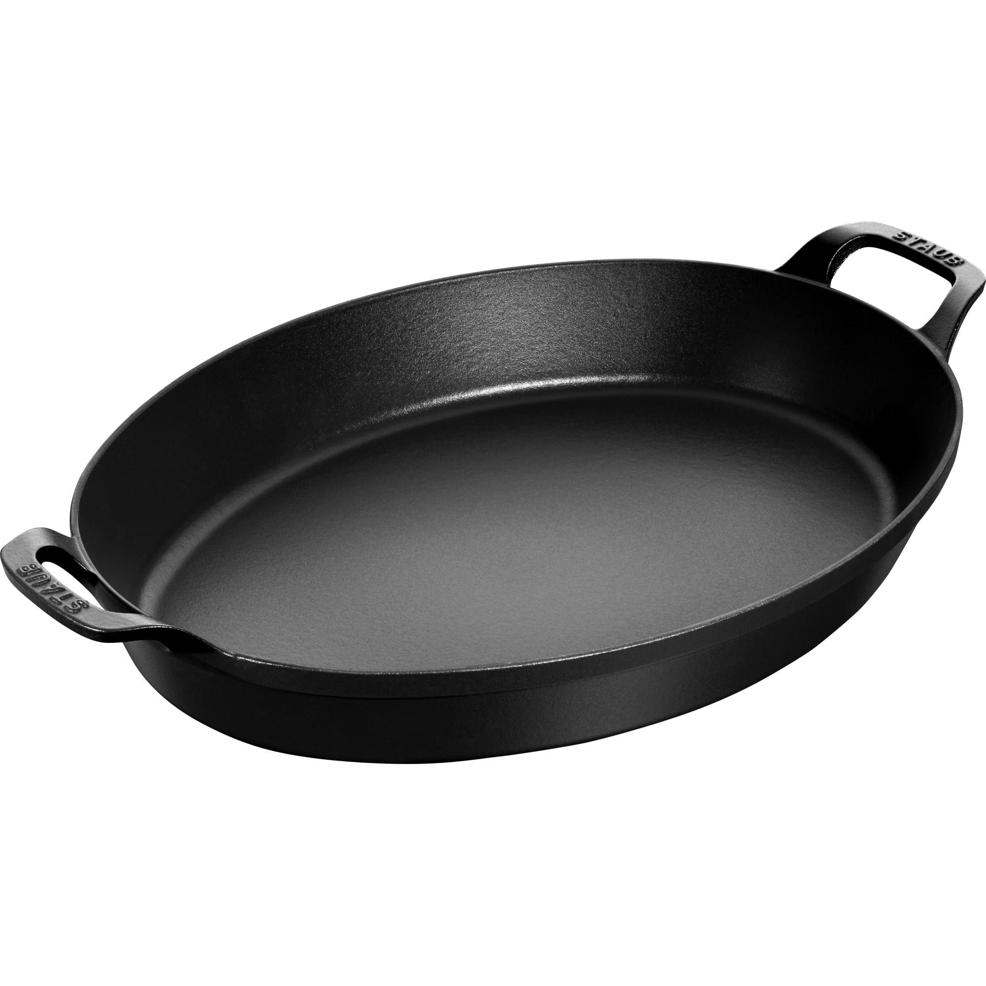 Staub Cast Iron 14.5" X 11.2" Oval Baking Dish - Matte Black - Walmart.com