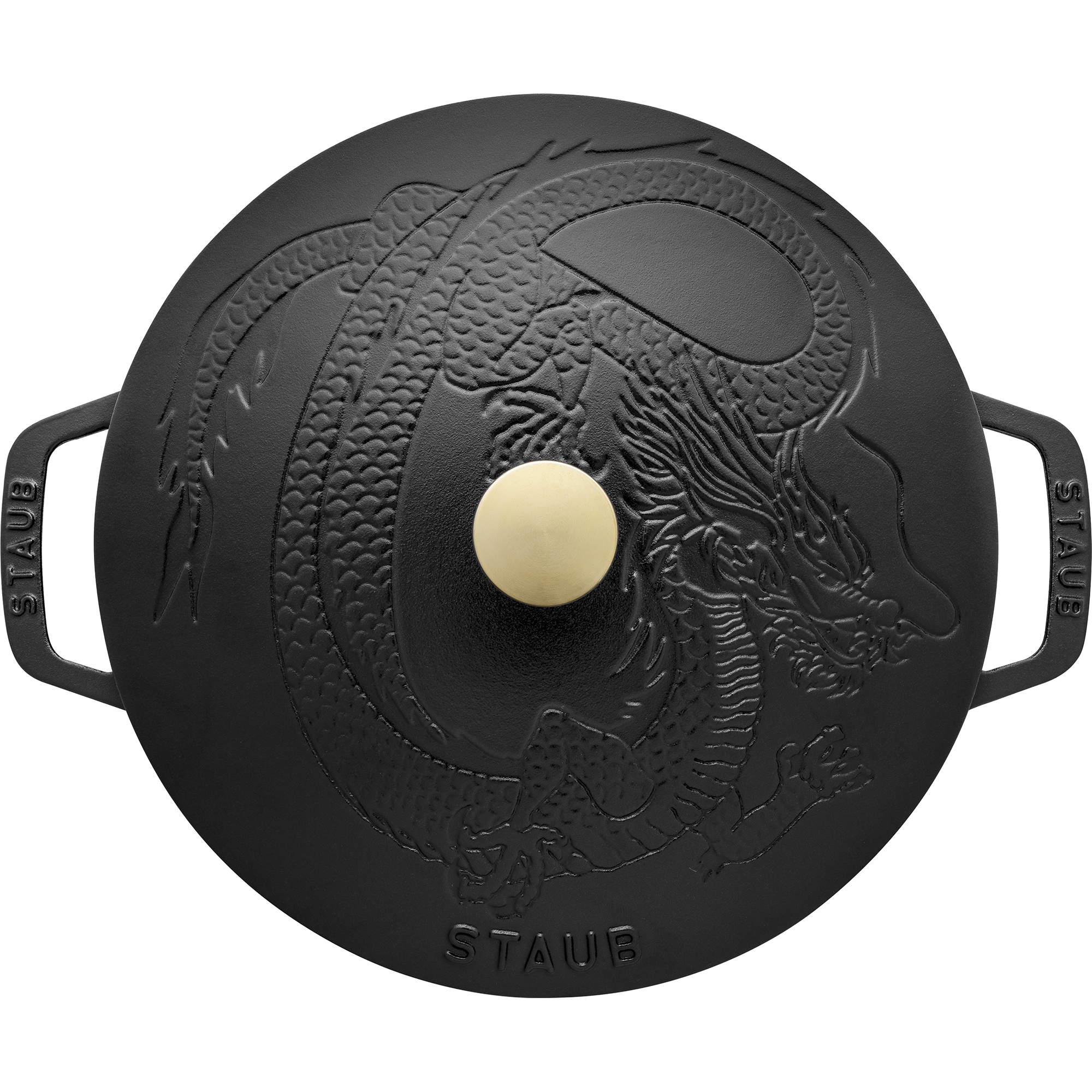 Staub Cast Iron 2.5-qt Braiser with Dragon Lid - Matte Black - Walmart.com