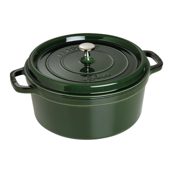 Staub Cast Iron 7-qt Enamelled Bakeware, Round Cocotte/Dutch Oven ...