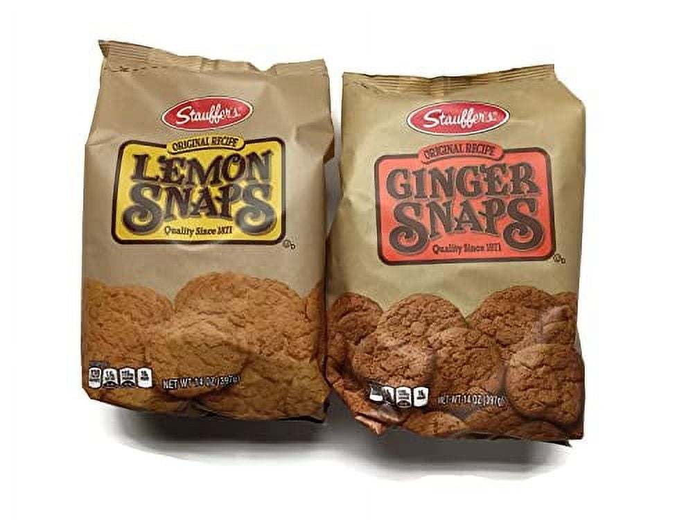 Stauffer's 2-pack Snaps Cookies Variety: Ginger Snaps & Lemon Snaps, 14 ...