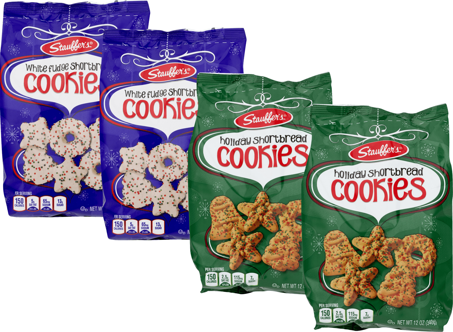 Stauffer's Holiday Cookies: Holiday Shortbread and White Fudge Variety ...