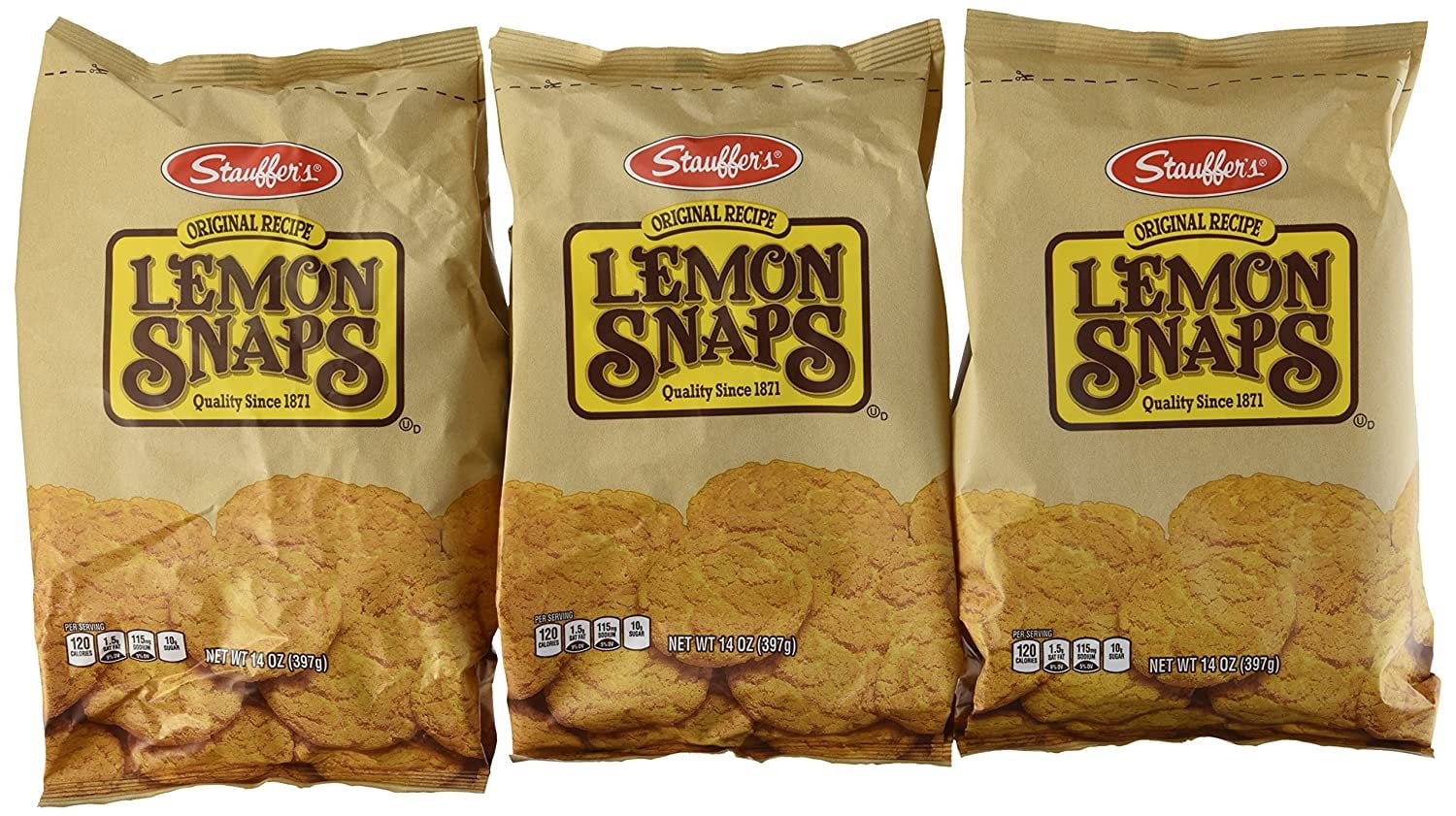 Stauffer's Lemon Snaps Cookies, 3 pack - Walmart.com