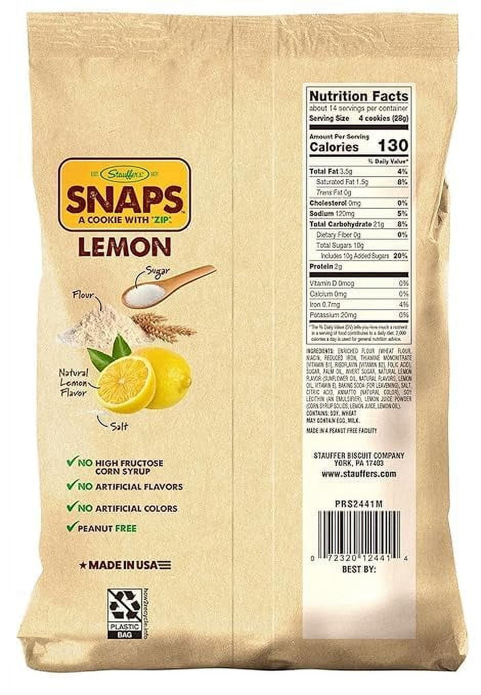 Stauffer's Original Recipe FEV6 Lemon Snaps 14 oz. Bags (3 Bags) - Walmart.com