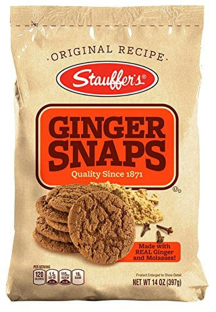 Stauffers Original Recipe Ginger Snaps Cookies, 6-Pack 14-Ounce Bags ...