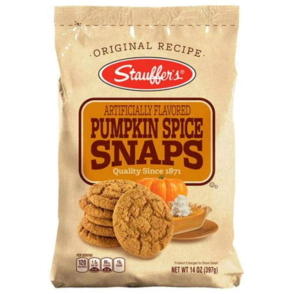 Stauffers Original Recipe Snaps SSF20 Cookies, 14 oz Bag (Pumpkin Spice ...