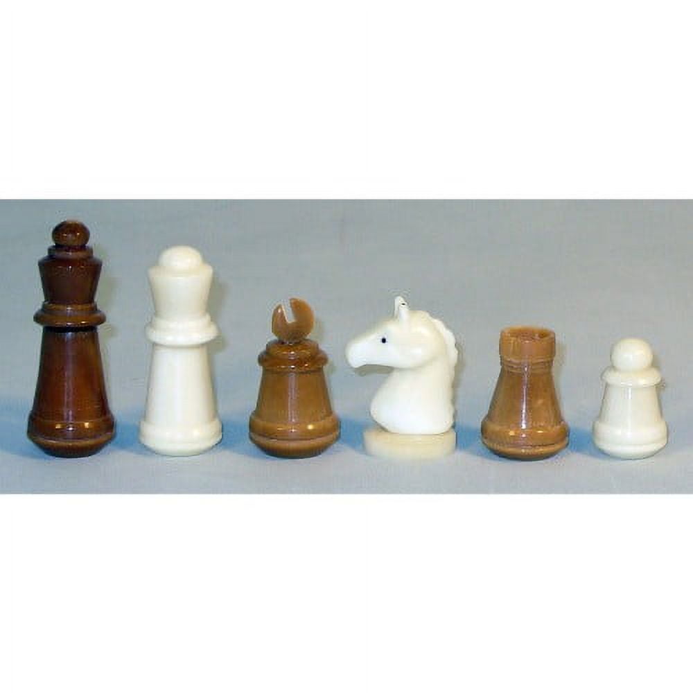 Staunton Metal and Carved Tagua Nut Set of Chess Pieces - Walmart.com
