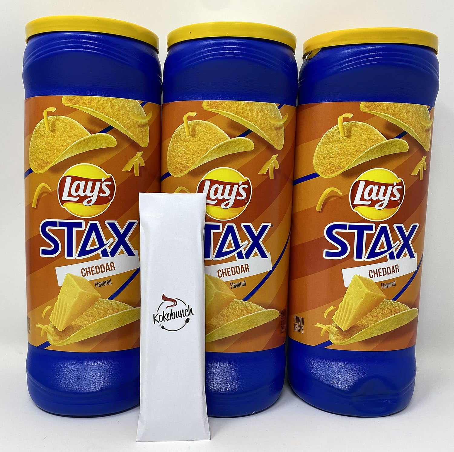 Stax Chips Potato Crisp Cheddar Snack Pack Chip Flavors Bundle with ...