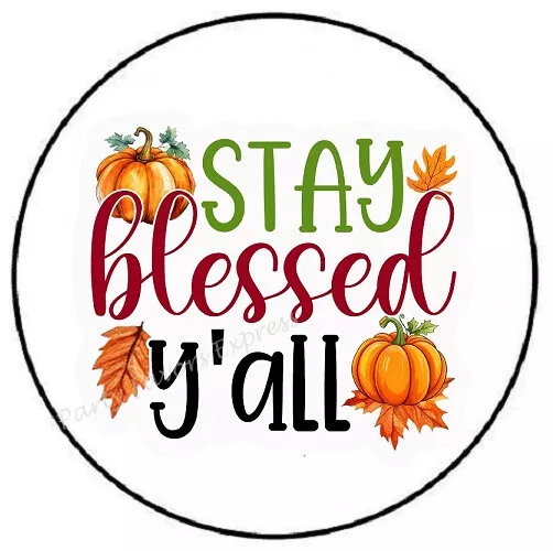 Stay Blessed Y'All Halloween Fall Sticker Party Favors Sticker Envelope ...