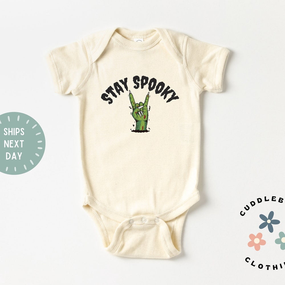Stay Boys Baby Bodysuit, Retro Stay Hand Bodysuit, My First Halloween ...