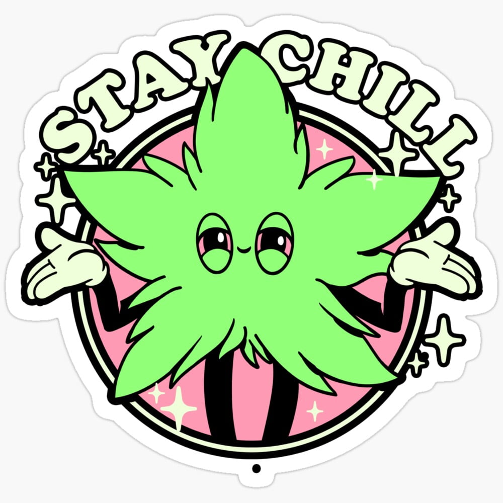 Stay Chill Sticker Phone Decal Water Bottle Stickers Car Decals, Laptop ...