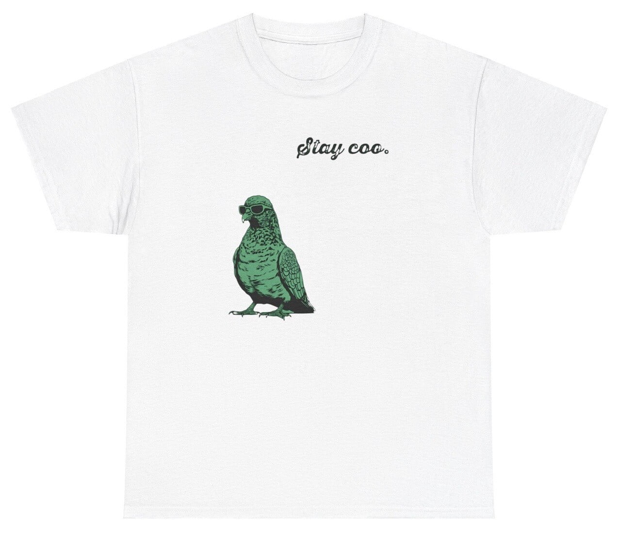 Stay Coo Cool Pigeon T Shirt Funny Bird Meme Gen Z Silly Humor Tee ...