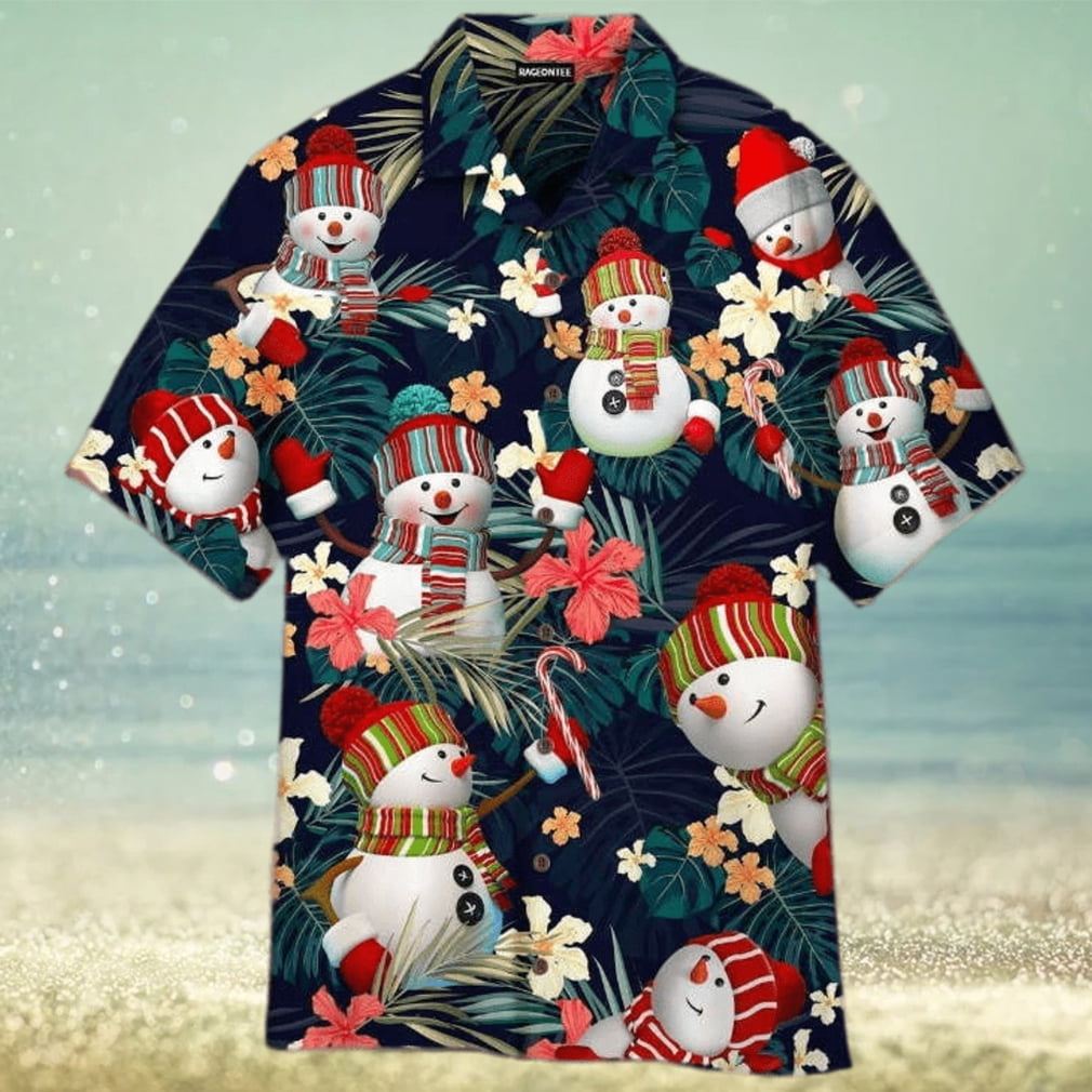 Stay Cool Snowman In Christmas Day Hawaiian Shirt - Walmart.com