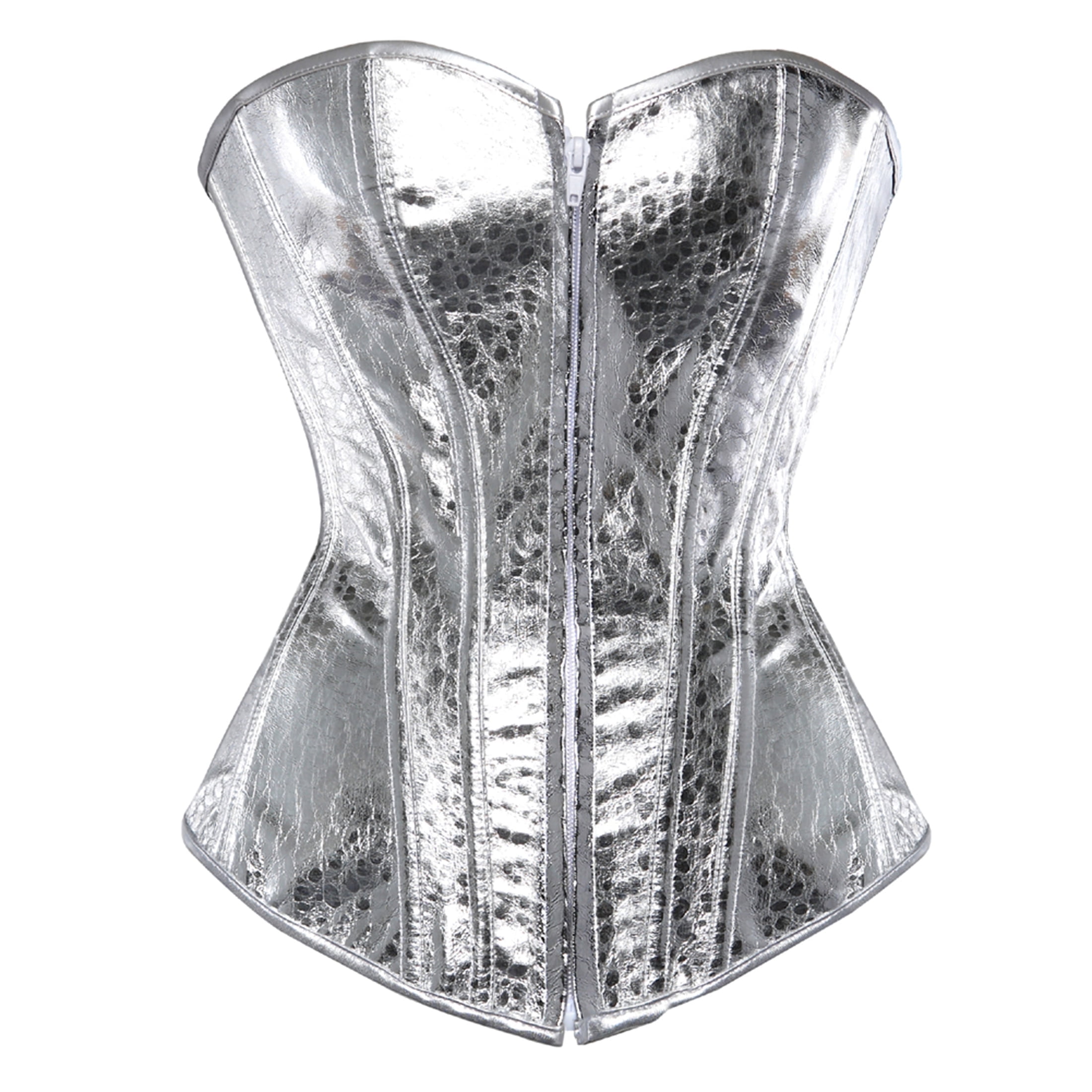 Stay Corset Top for Women Plus Size Faux Leather Gothic Overbust Corset ...
