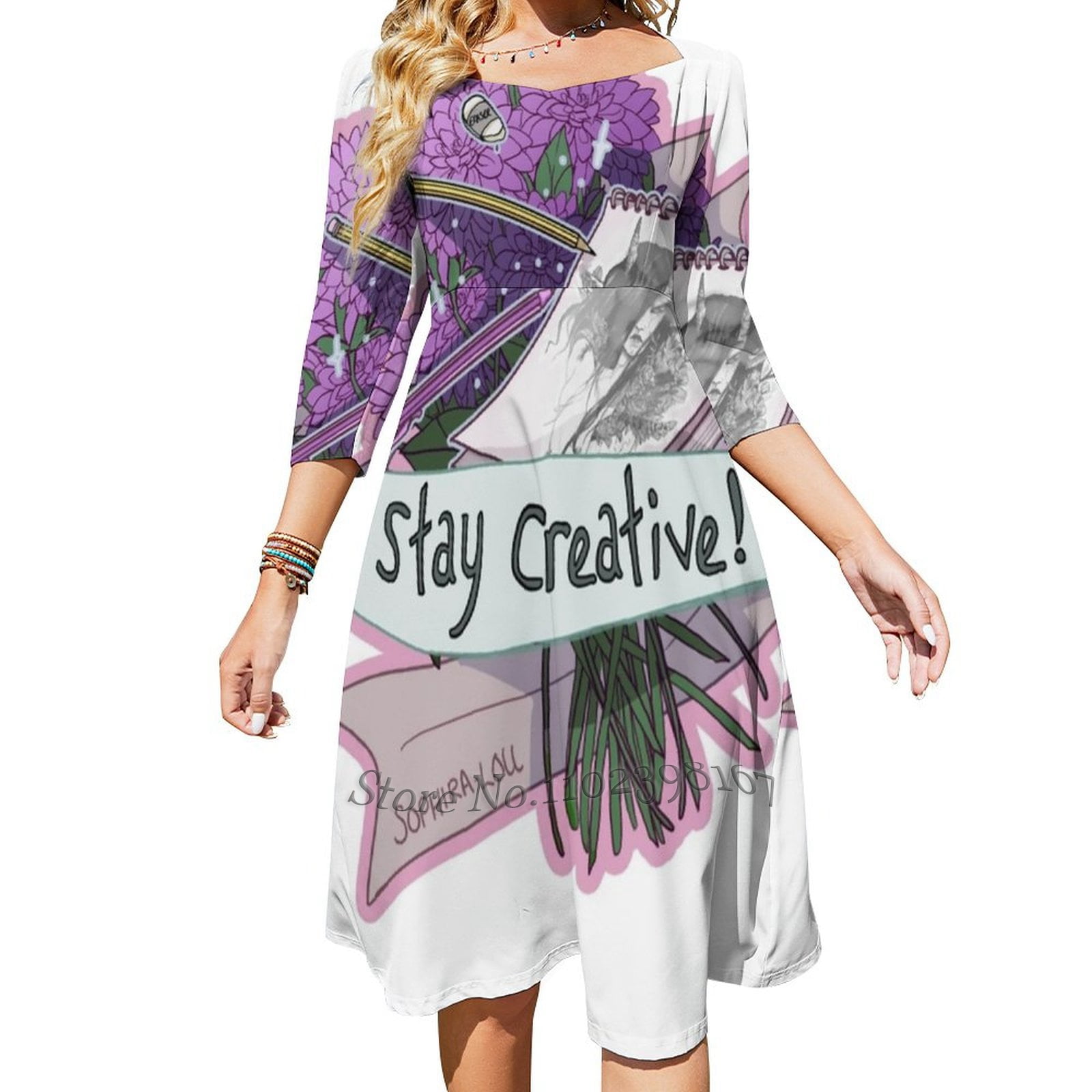 Stay Creative-Sketch Evening Party Dresses Midi Sexy Dress Female Sweet ...