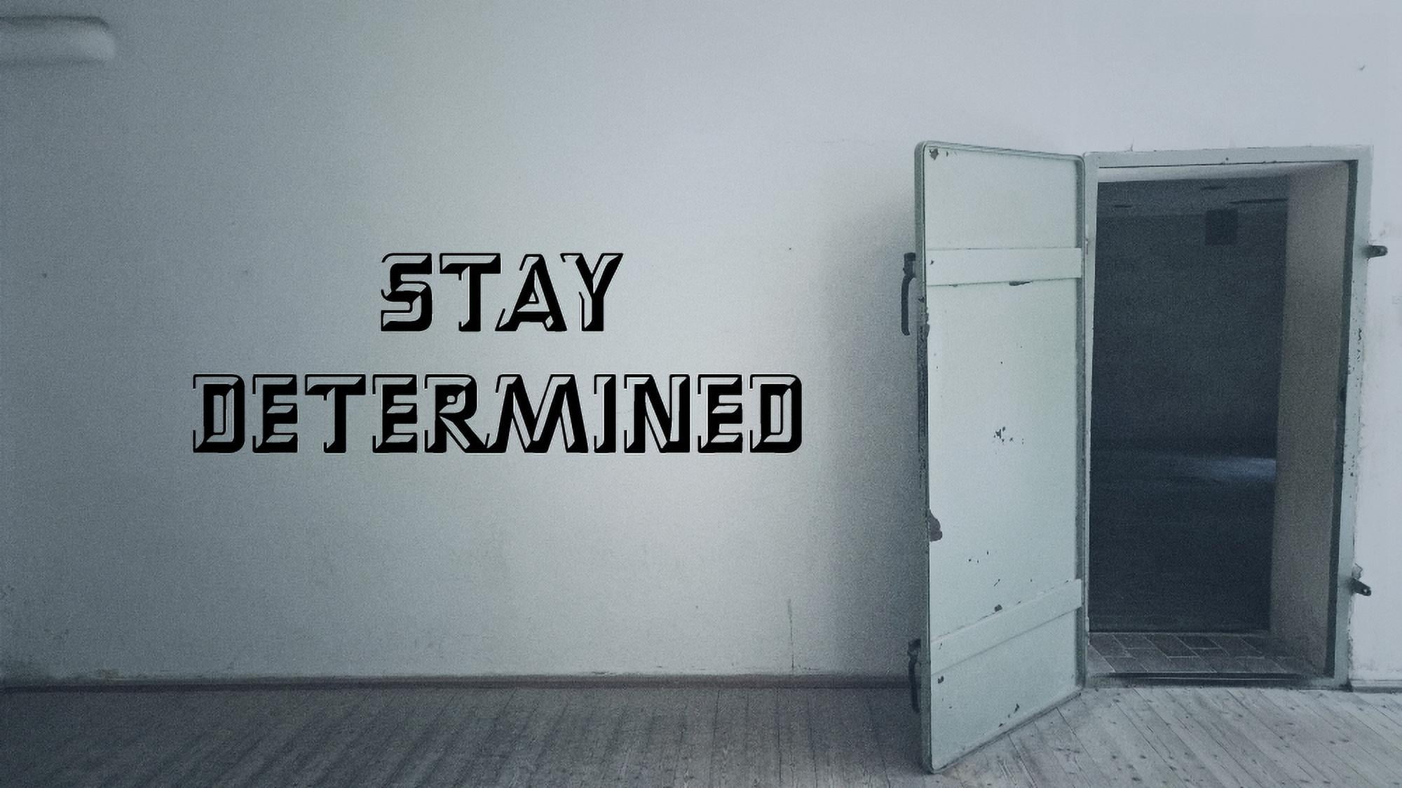 Stay Determined Fitness Workout Success Motivation Quotes Wall Decal ...