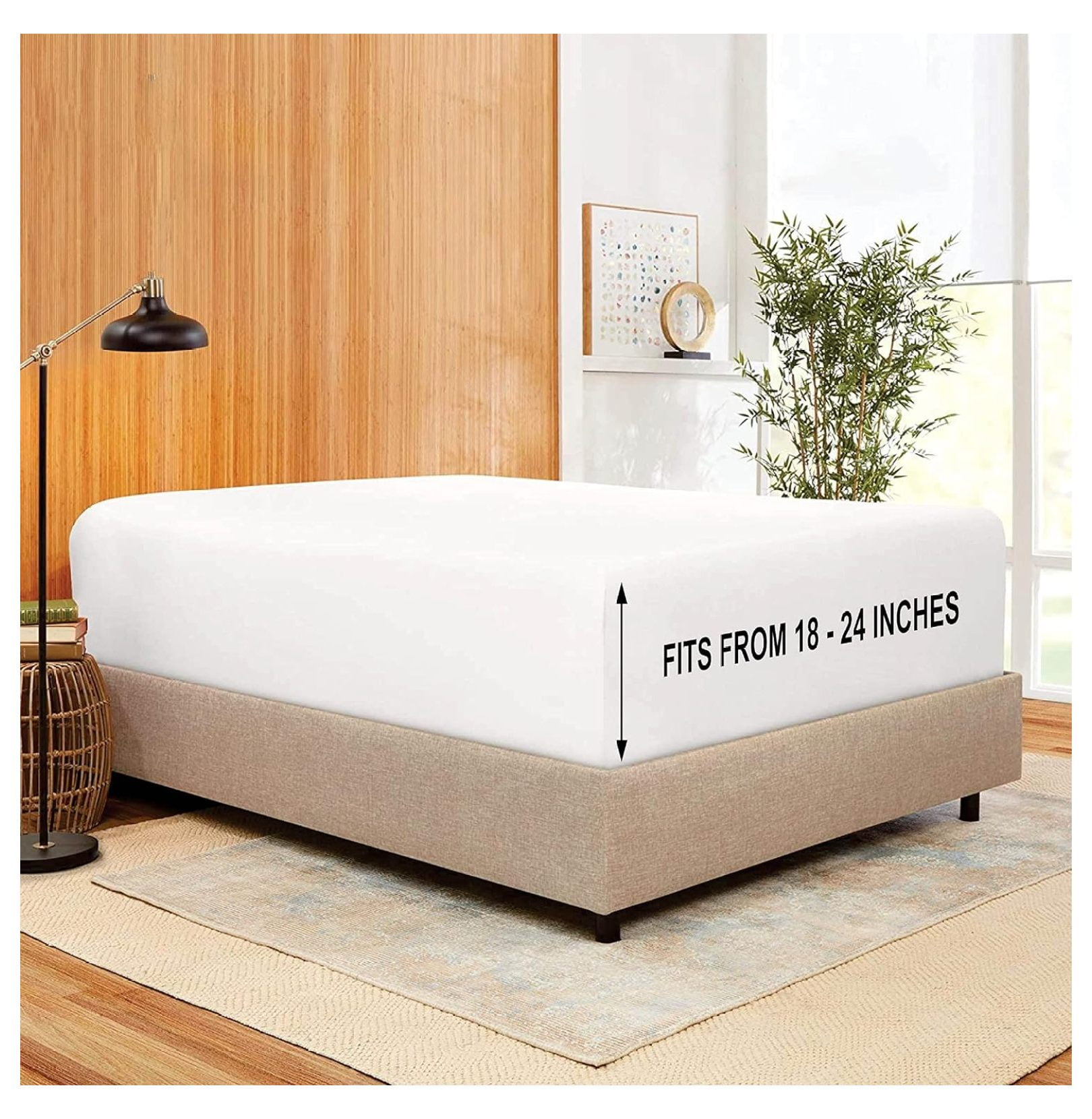 Stay Fitted Single Sheet, Fitted Sheet ! Stay Fit on Mattress with ...