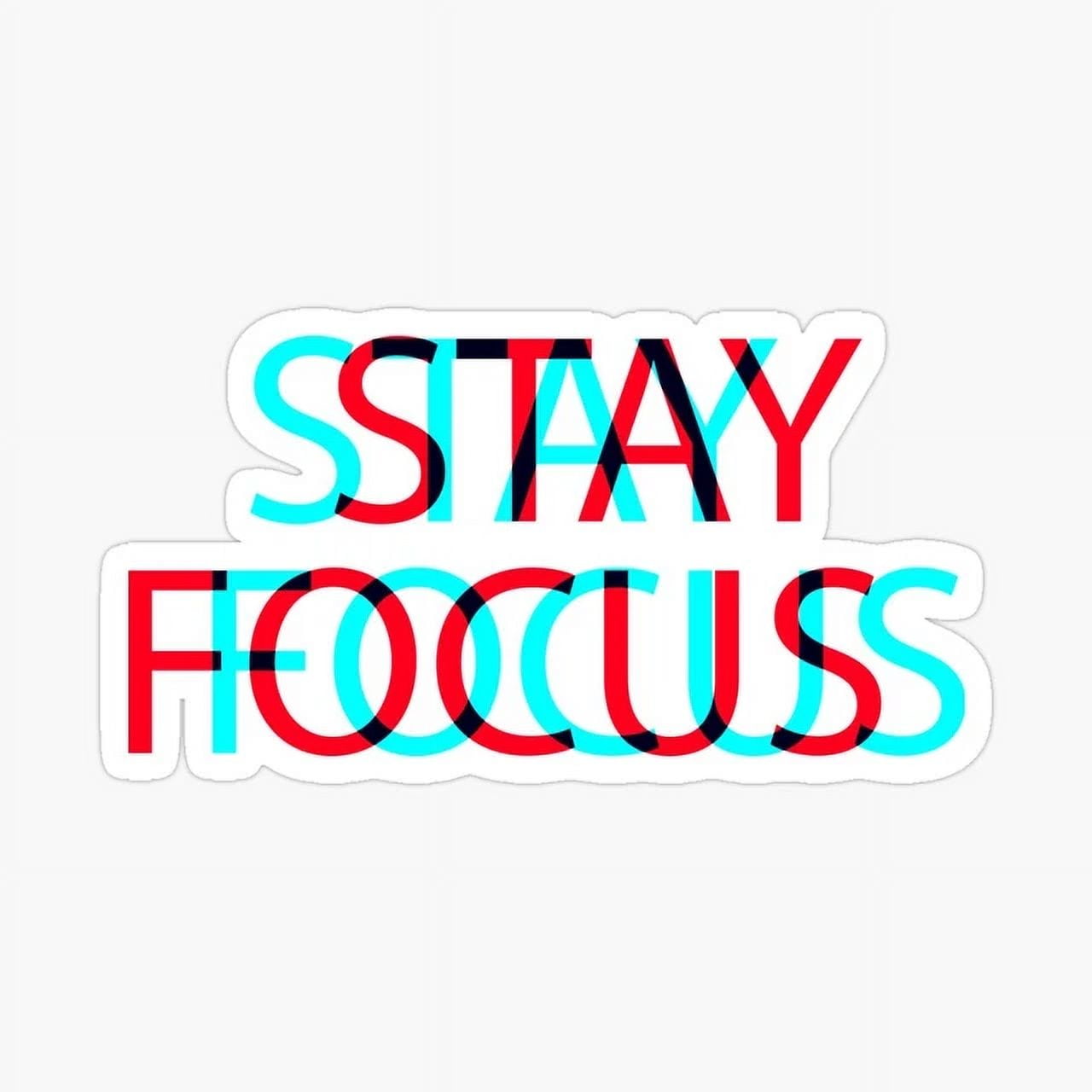Stay Focus Sticker For Car, Truck Phone Decal Water Bottle Stickers Car ...