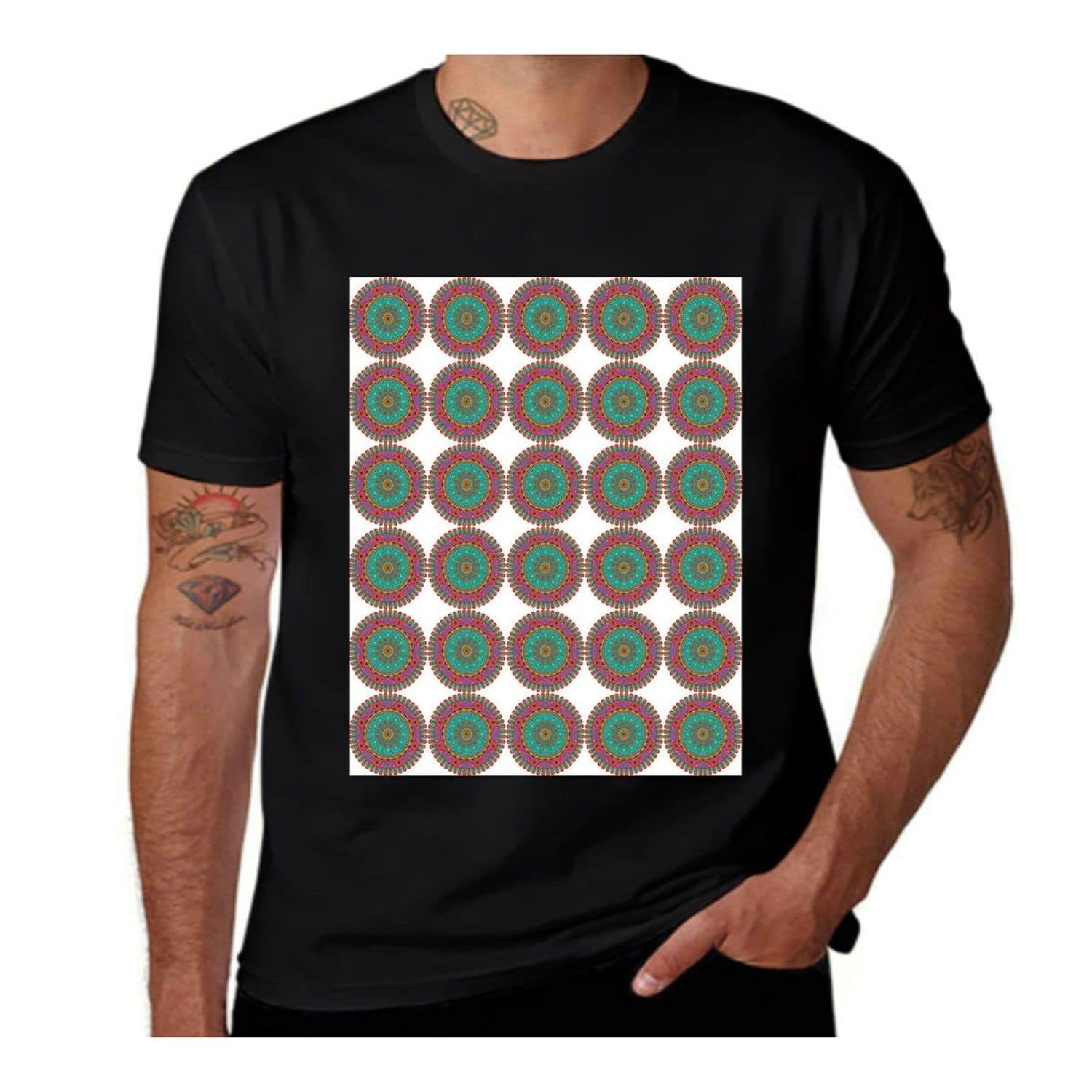 Stay Focused Words-Motivational-Jade Green-White- Casual Streetwea ...