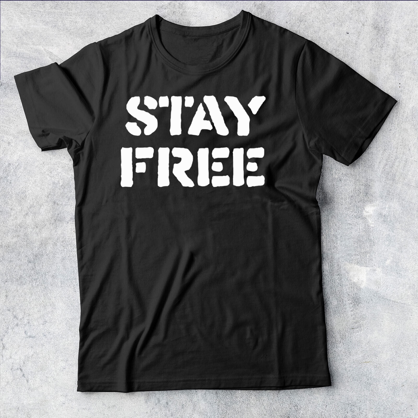 Stay Free Joe Strummer Clash Tribute Rare unique styled Mens T-Shirt # ...