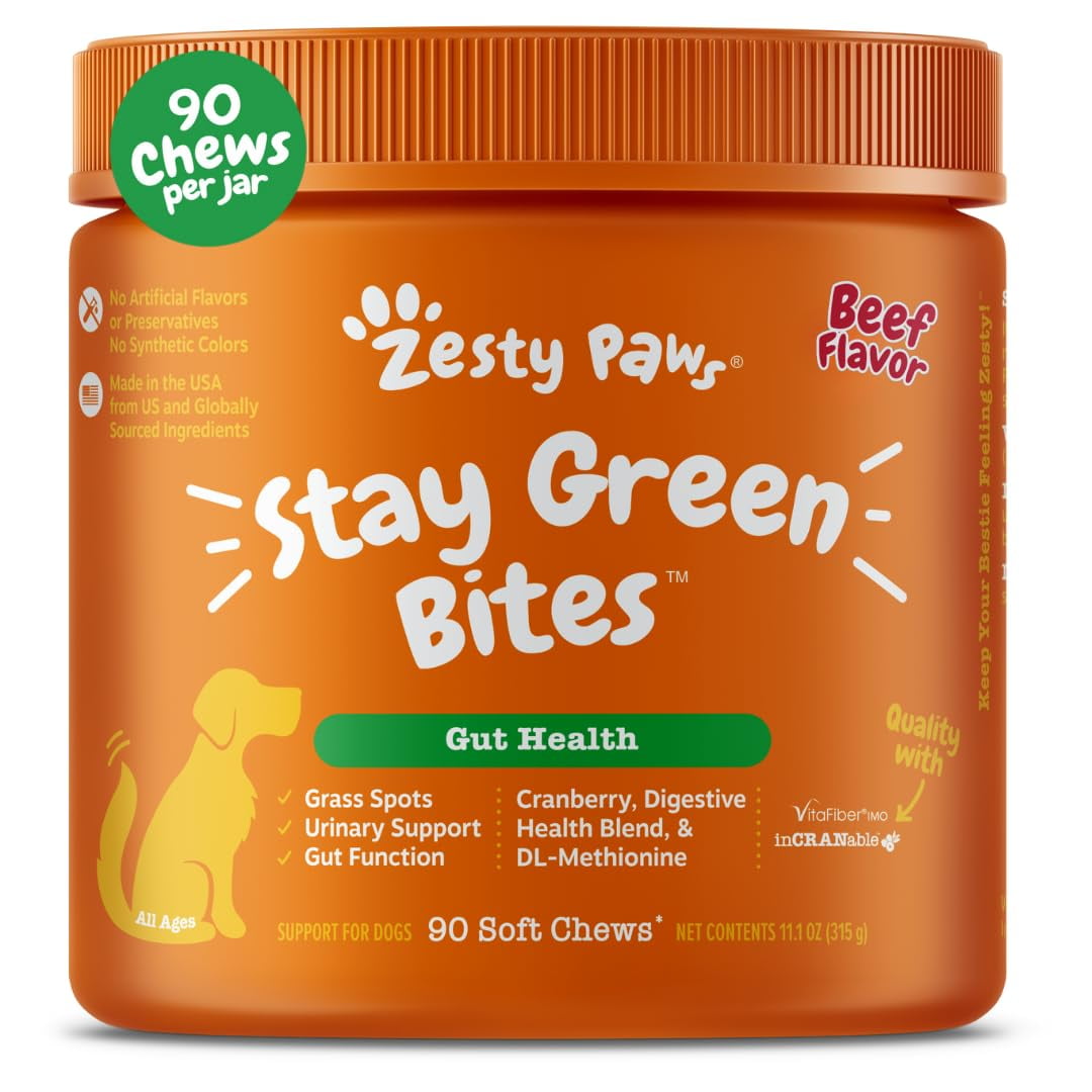 Stay Green Bites For Dogs - Grass Burn Soft Chews For Lawn Spots Caused ...