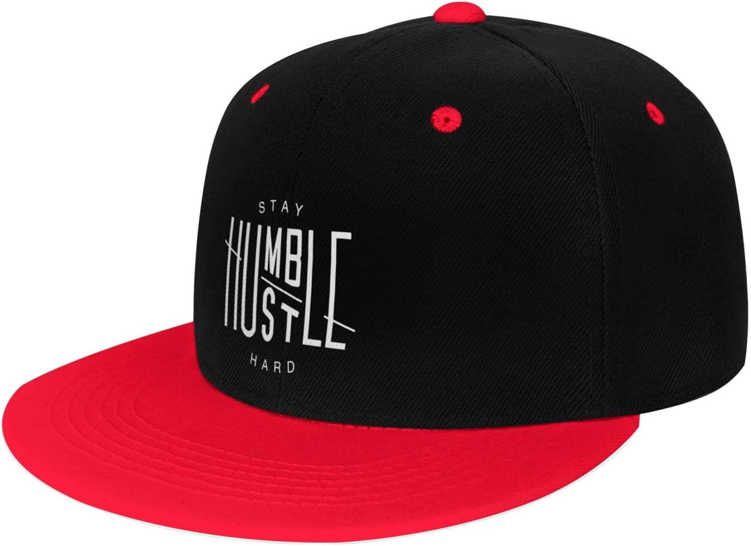 Stay Humble Hustle Hard Baseball Cap for Men Or Women Classic Flat Bill ...