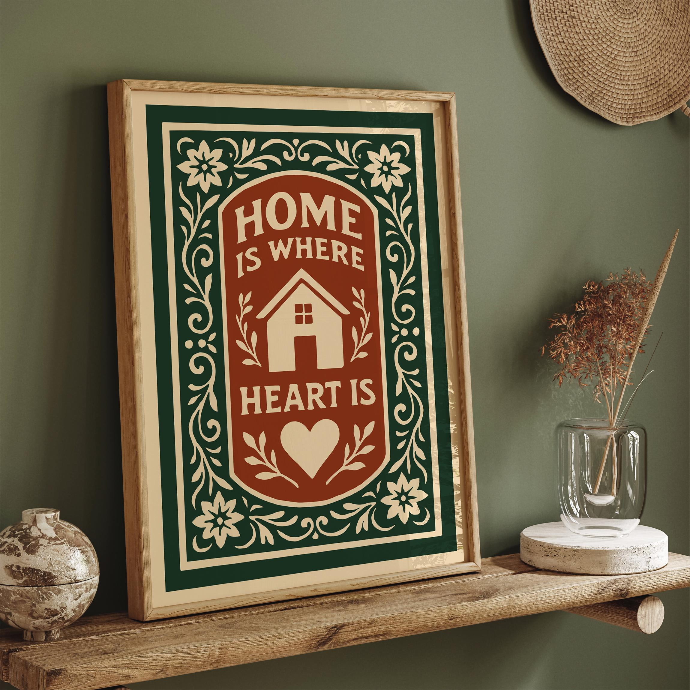Stay Humble Hustle Hard Print: Rococo Floral Motivational Art UNFRAMED ...