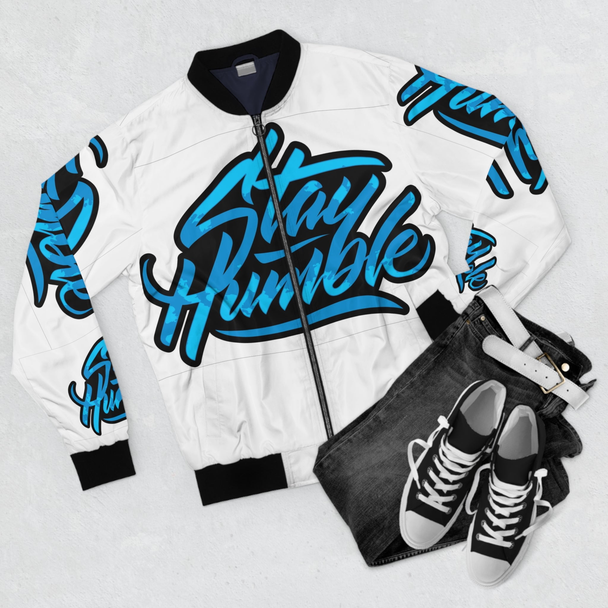 Stay Humble Men's Bomber Jacket - Walmart.com