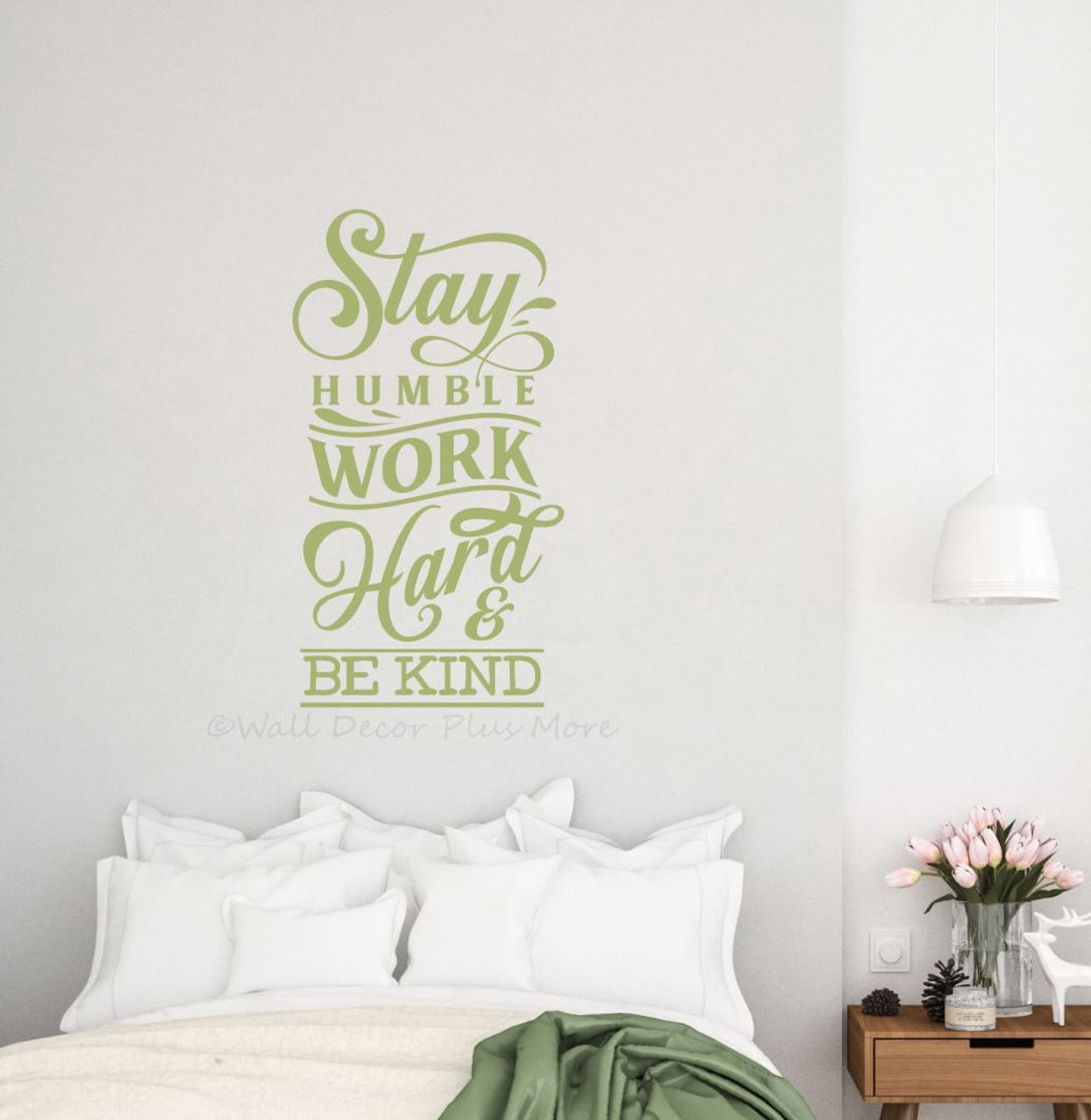 Stay Humble Work Hard Be Kind Quote Decals for Wall - Die-Cut Vinyl ...